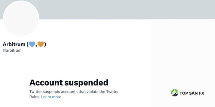 Tài khoản Twitter của Arbitrum bỗng dưng ngừng hoạt động