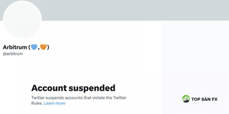 Tài khoản Twitter của Arbitrum bỗng dưng ngừng hoạt động