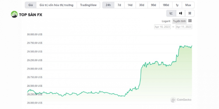 Bitcoin tăng trên 29.000 USD khi Mỹ chuẩn bị công bố dữ liệu CPI